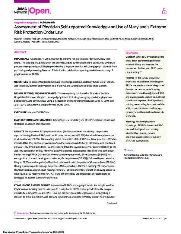 (PDF) Assessment of Physician Self-reported Knowledge and Use of ...