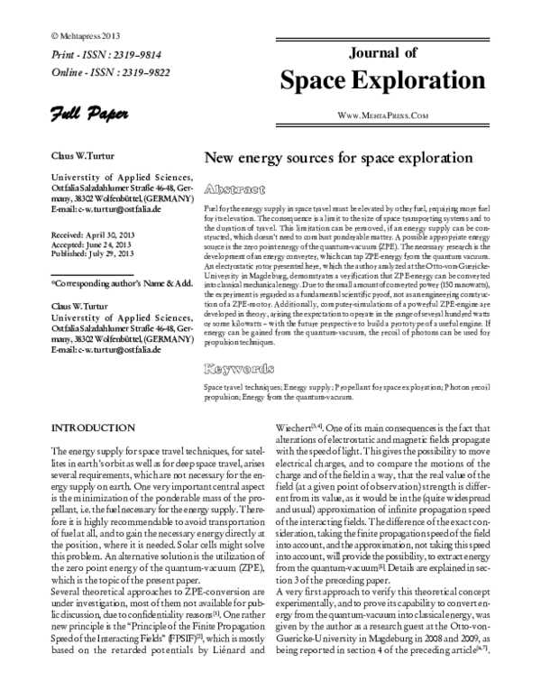 (PDF) Space Exploration