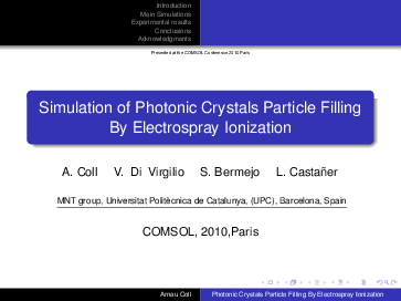 (PDF) Simulation of Photonic Crystals Particle Filling By Electrospray ...