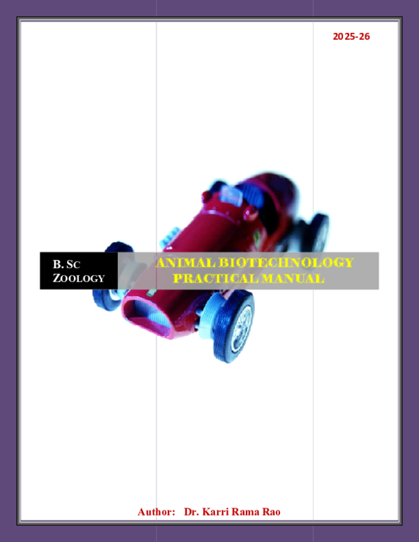 (PDF) Biotechnology Practical Manual