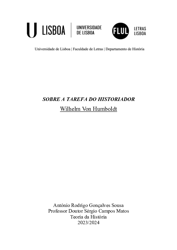 (PDF) Sobre a tarfe do historiador