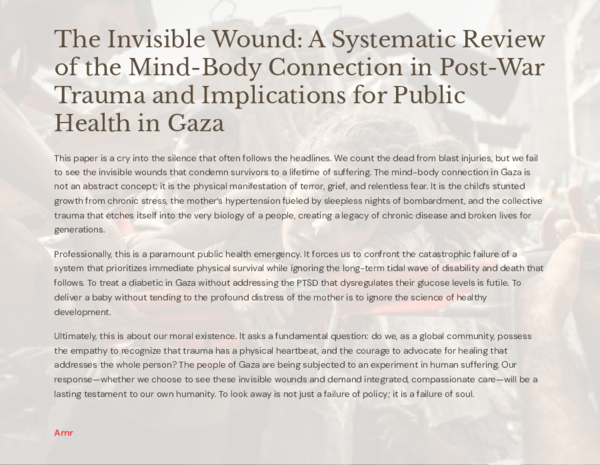 (PDF) The Invisible Wound: A Systematic Review of the Mind-Body ...