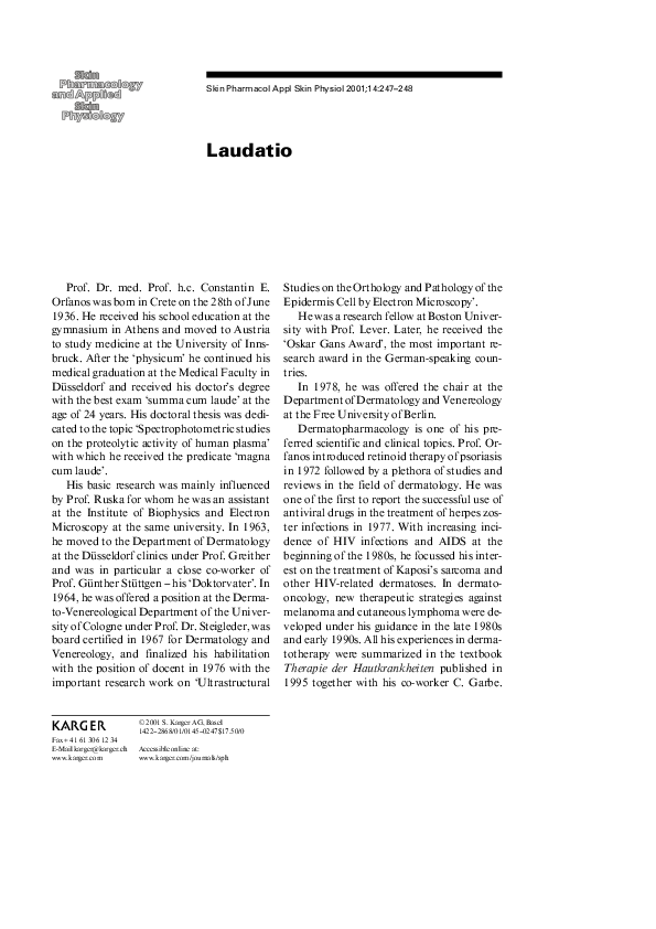 (PDF) Laudatio