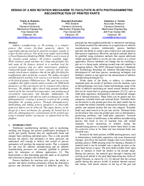 (PDF) Design of a Bed Rotation Mechanism to Facilitate In-Situ ...