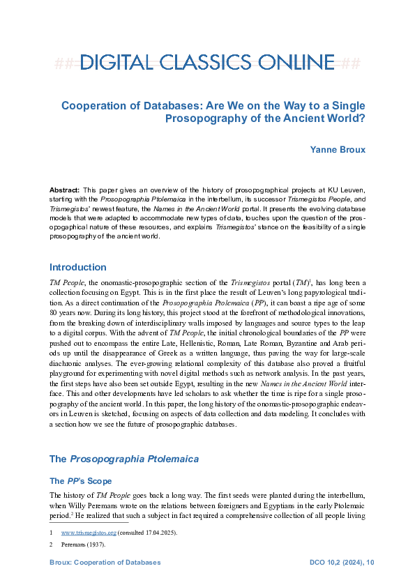 (PDF) Cooperation of Databases: Are We on the Way to a Single ...