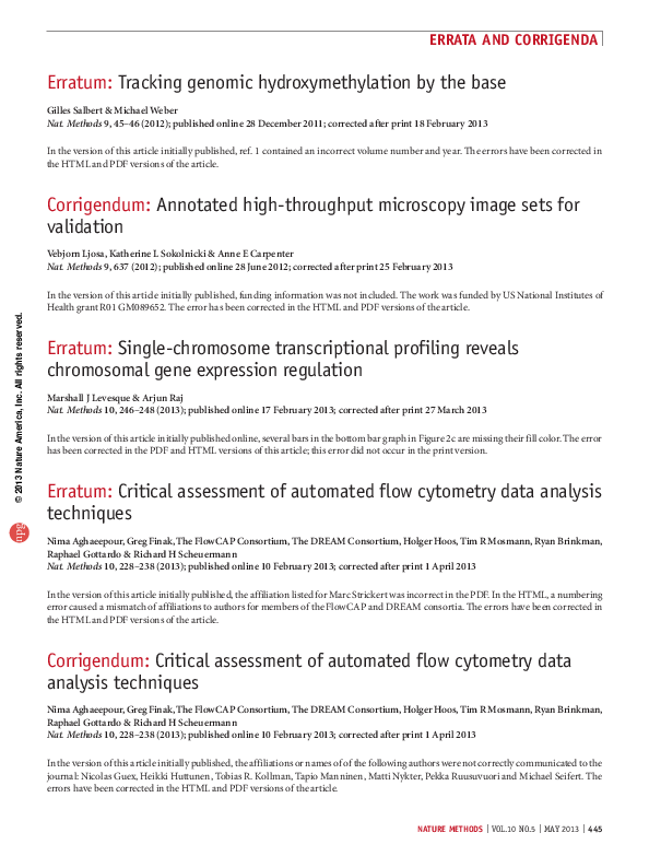 (PDF) Erratum: Critical assessment of automated flow cytometry data ...