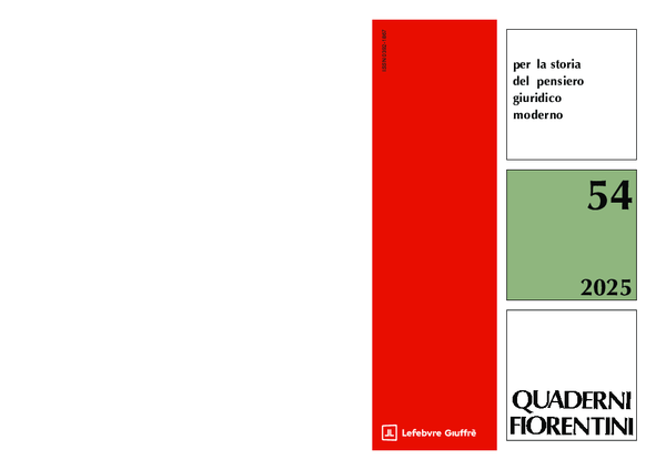 (PDF) Pagina introduttiva e indice - Quaderni fiorentini per la storia ...