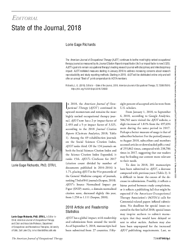 (PDF) State of the Journal, 2018
