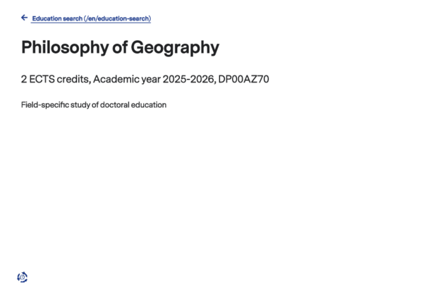 (PDF) 6-7 October 2025. Guest lecture: ‘Geography and radical ...
