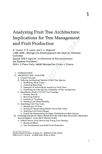 (PDF) Analyzing Fruit Tree Architecture: Implications for Tree ...