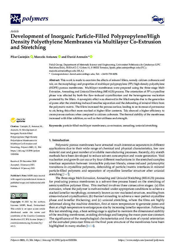 (PDF) Development of Inorganic Particle-Filled Polypropylene/High ...