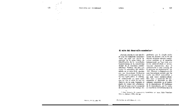 (PDF) El mito del desarrollo económico. Celso Furtado