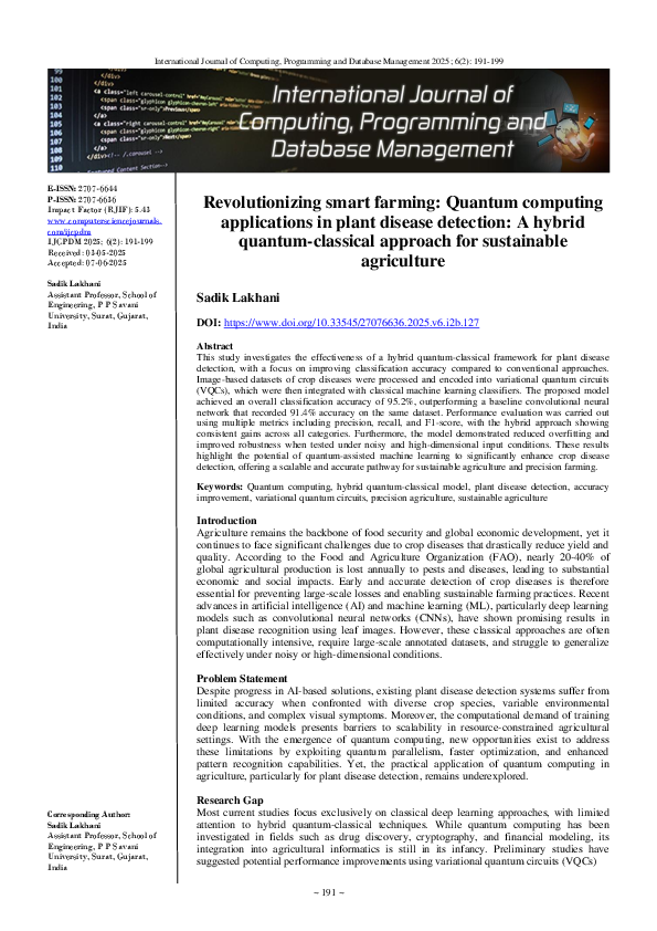 (PDF) Revolutionizing smart farming: Quantum computing applications in ...