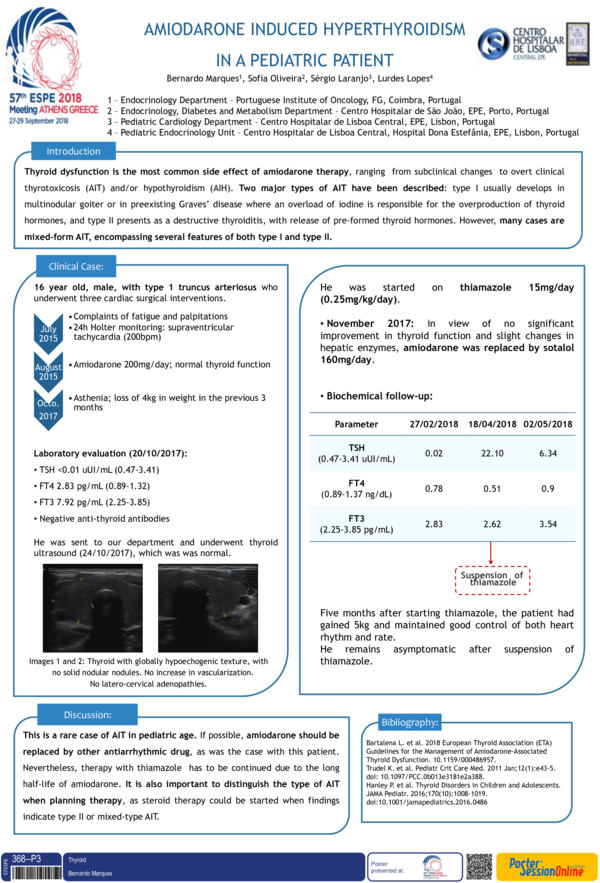 (PDF) Amiodarone Induced Hyperthyroidism in a Pediatric Patient