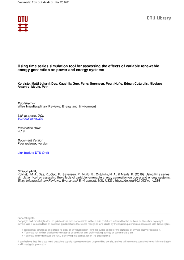 (PDF) Using time series simulation tools for assessing the effects of ...