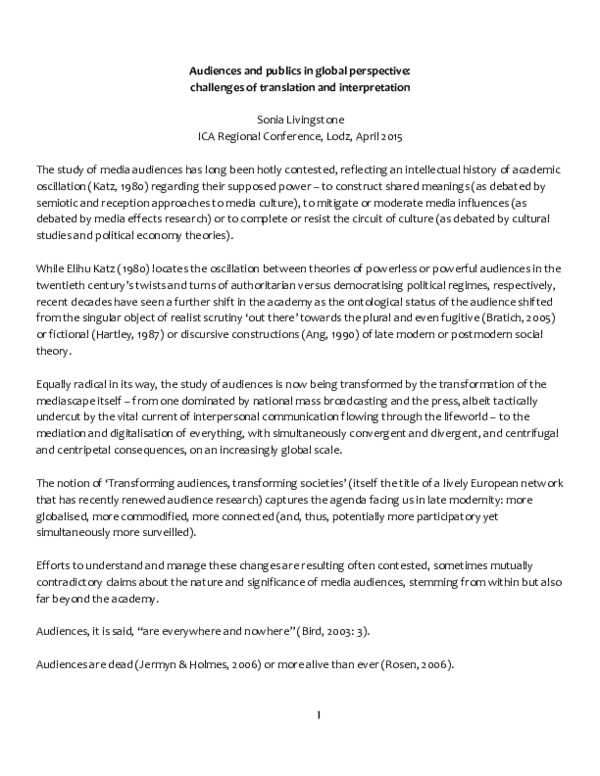 (PDF) Shaping public view