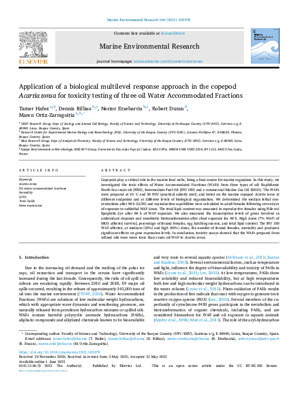 (PDF) Application of a biological multilevel response approach in the ...