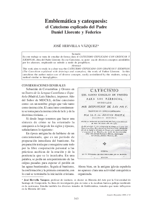 (PDF) Emblemática y catequesis: el Catecismo explicado del Padre Daniel ...
