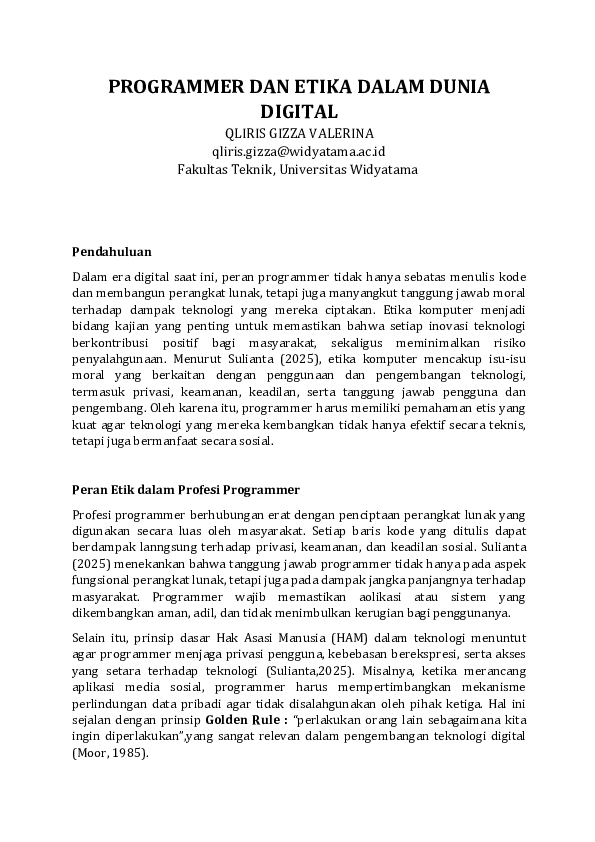 (PDF) PROGRAMMER DAN ETIKA DALAM DUNIA DIGITAL