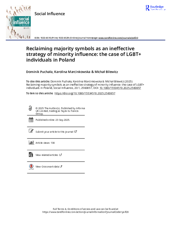 (PDF) Reclaiming majority symbols as an ineffective strategy of ...