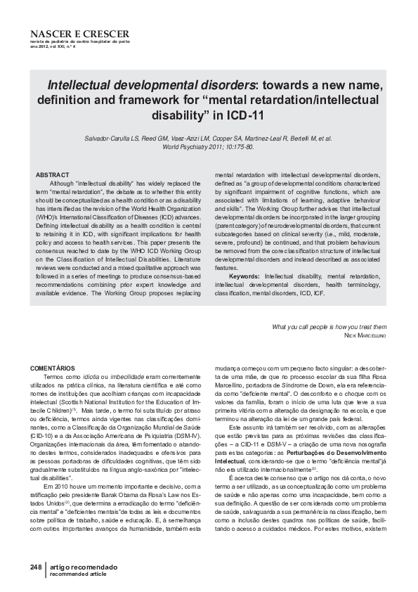 (PDF) Intellectual developmental disorders: towards a new name ...