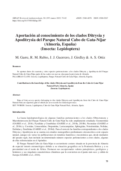 (PDF) Aportación al conocimiento de los clados Ditrysia y Apoditrysia ...