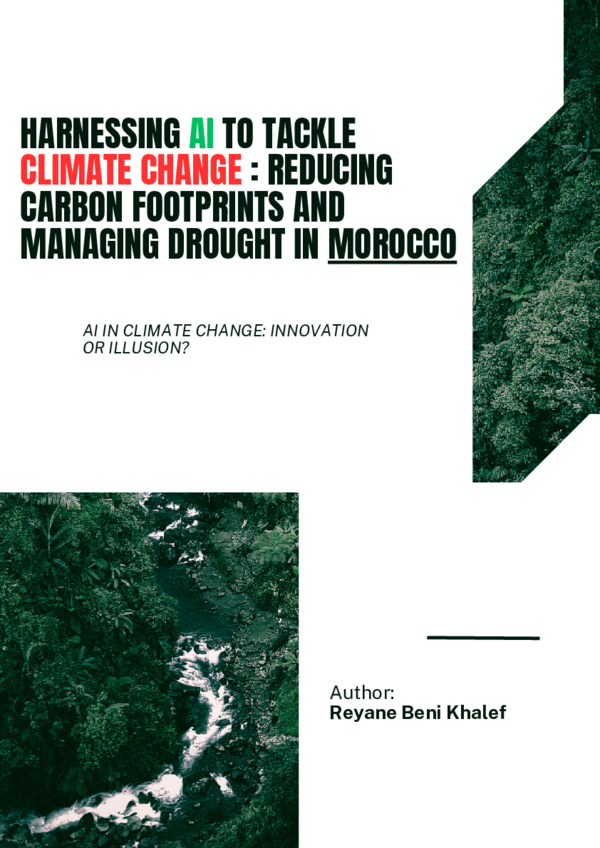 (PDF) HARNESSING AI TO TACKLE CLIMATE CHANGE : REDUCING CARBON ...