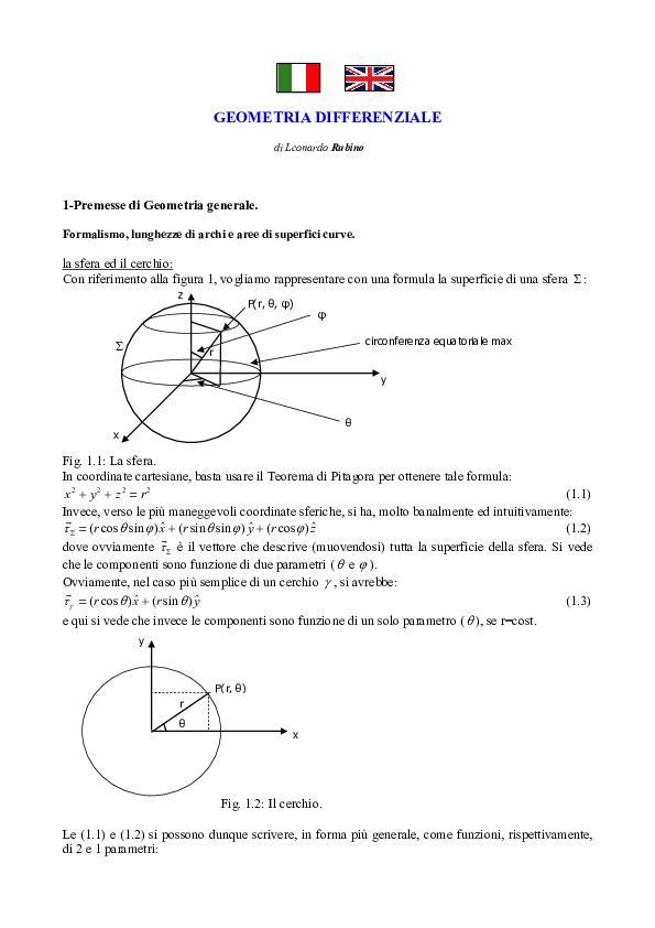 (PDF) DIFFERENTIAL GEOMETRY_ITA-ENG
