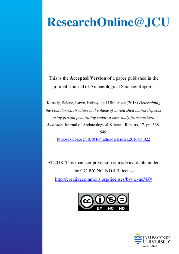 (PDF) Determining the boundaries, structure and volume of buried shell ...
