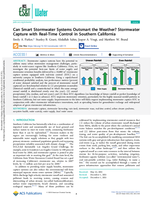 (PDF) Can Smart Stormwater Systems Outsmart the Weather? Stormwater ...