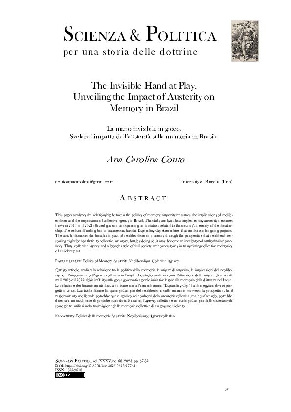 (PDF) The Invisible Hand at Play. Unveiling the Impact of Austerity on ...