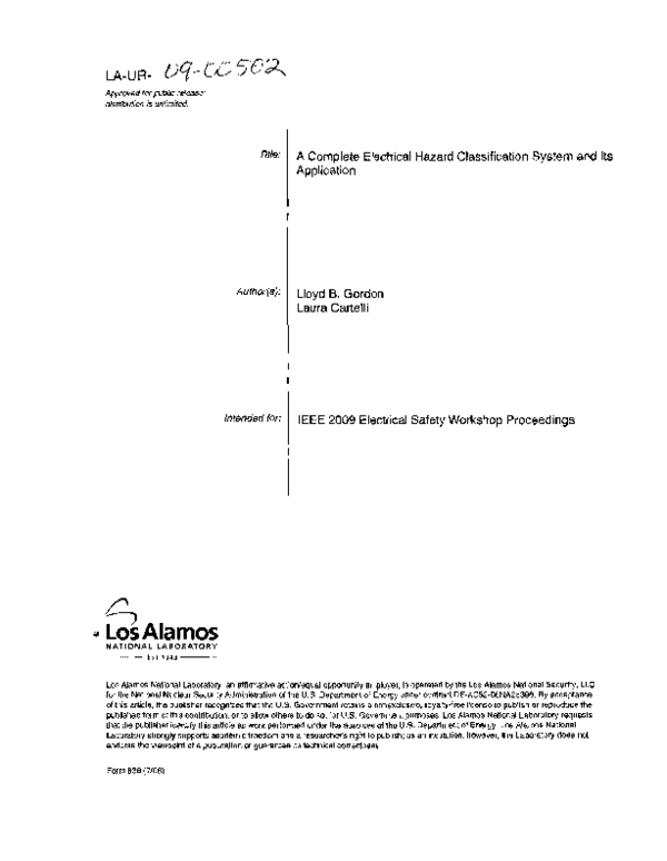 (PDF) A complete electrical hazard classification system and its ...