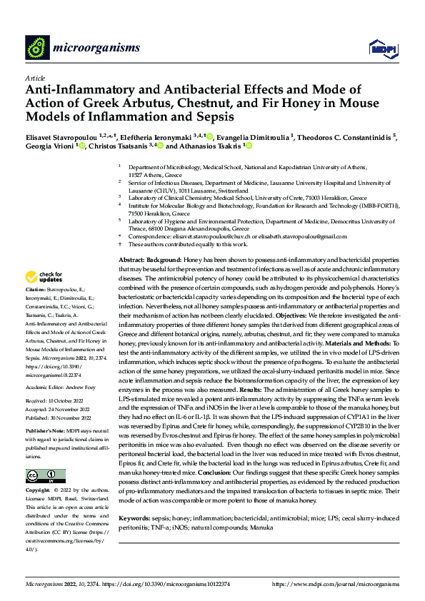 (PDF) Anti-Inflammatory and Antibacterial Effects and Mode of Action of ...