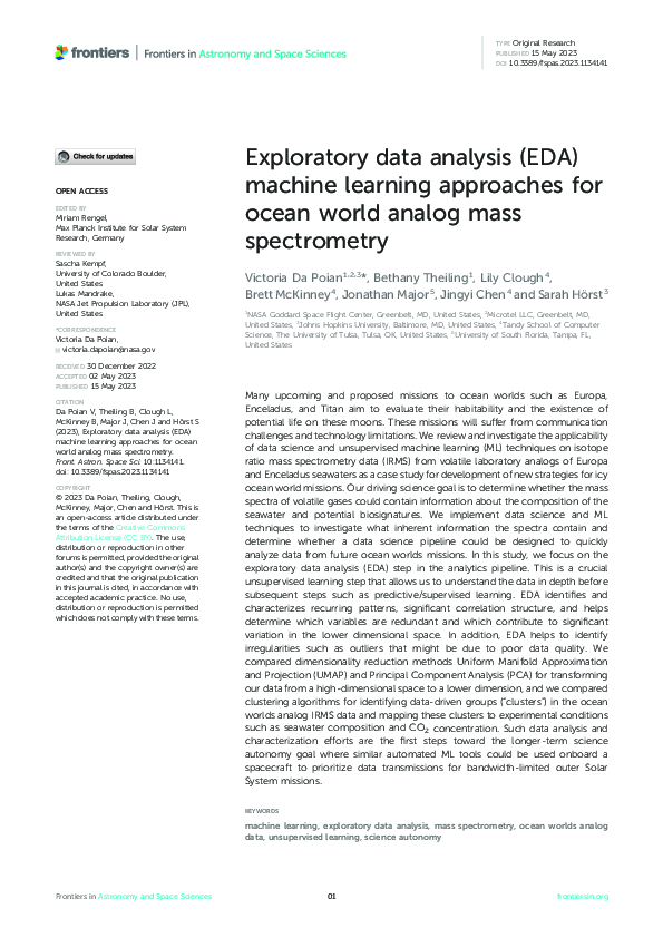 (PDF) Exploratory data analysis (EDA) machine learning approaches for ...