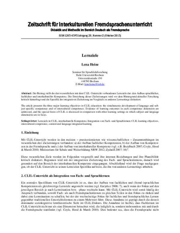 (PDF) Lernziele