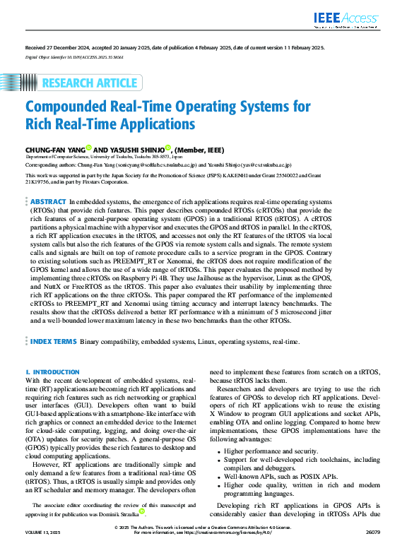 (PDF) Compounded Real-Time Operating Systems for Rich Real-Time ...