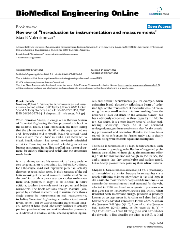 (PDF) The Development of Biomedical Engineering