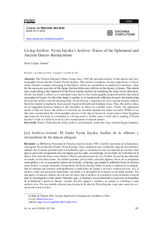 (PDF) Living Archive. Nyota Inyoka’s Archive: Traces of the Ephemeral ...