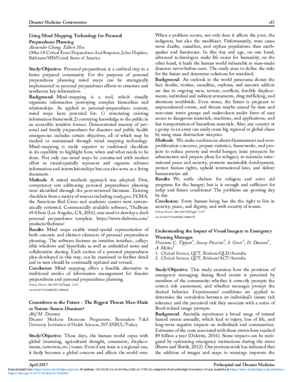 (PDF) Understanding the Impact of Visual Imagery in Emergency Warning ...