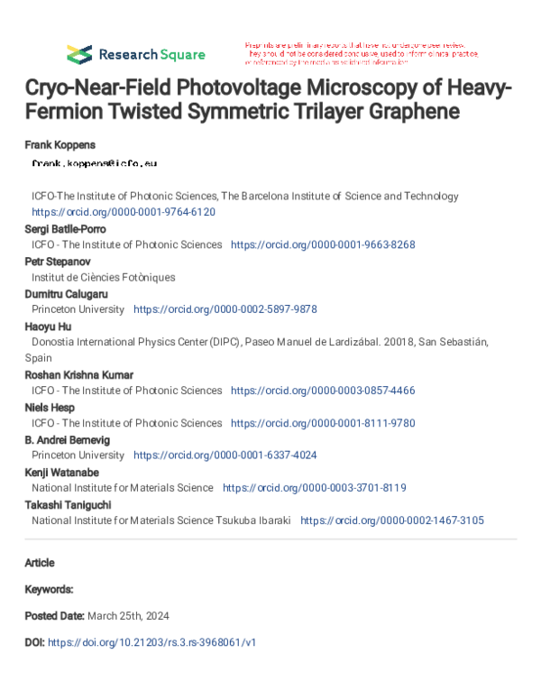 (PDF) Cryo-Near-Field Photovoltage Microscopy of Heavy-Fermion Twisted ...