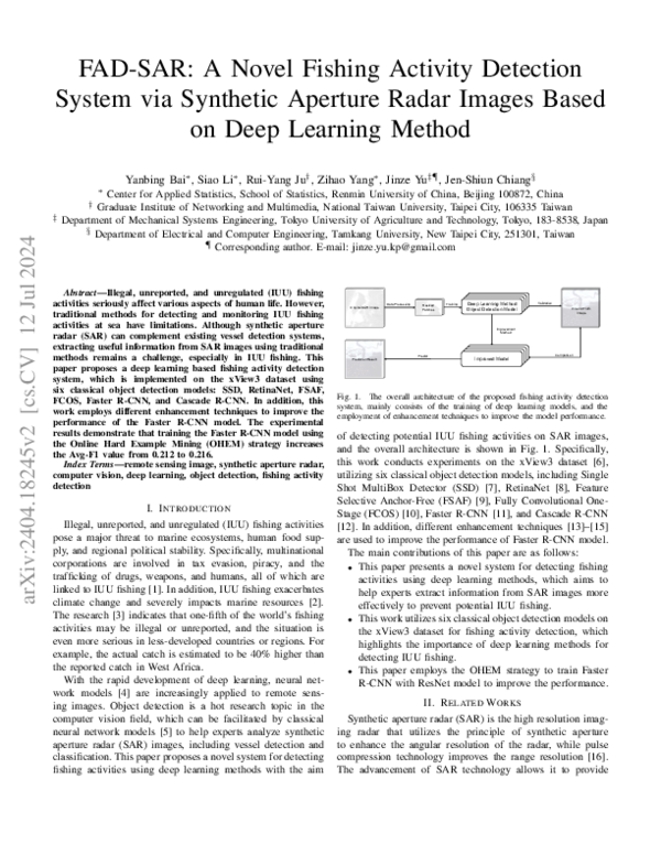 (PDF) FAD-SAR: A Novel Fishing Activity Detection System via Synthetic ...