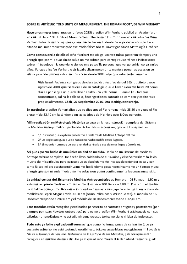 (PDF) 06/10/25. Sobre el articulo Old Units of Measurement. The Roman ...