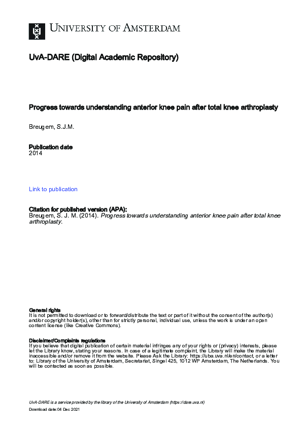(PDF) Translation and Validation of the Dutch Version of the ...