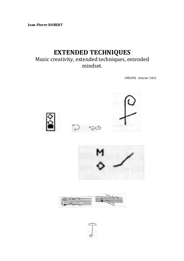 (PDF) EXTENDED TECHNIQUES. Music creativity, extended techniques ...