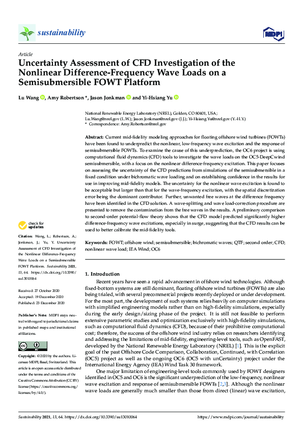(PDF) Uncertainty Assessment of CFD Investigation of the Nonlinear ...