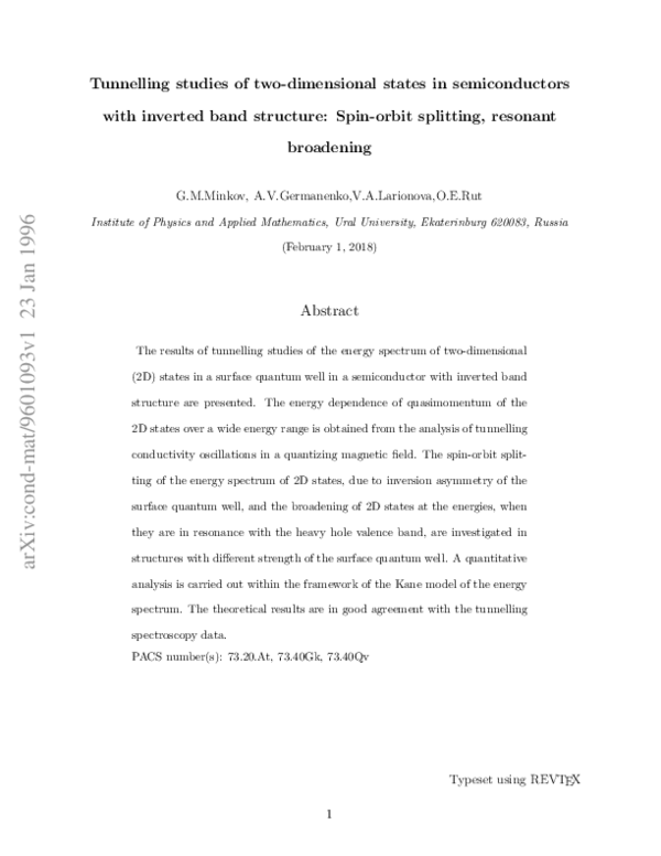 (PDF) Tunneling studies of two-dimensional states in semiconductors ...