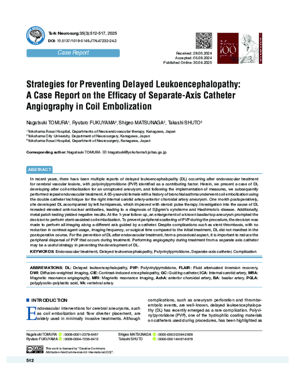 (PDF) Strategies for Preventing Delayed Leukoencephalopathy: A Case ...