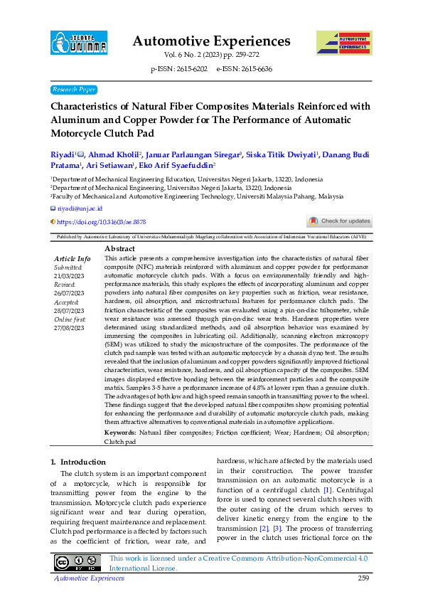 (PDF) Characteristics of Natural Fiber Composites Materials Reinforced ...
