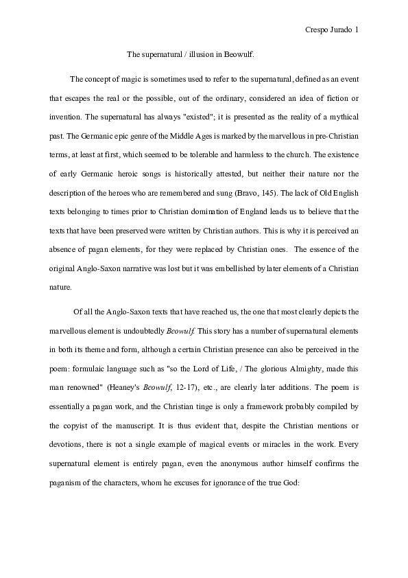 (PDF) THE SUPERNATURAL by Emma Crespo Jurado