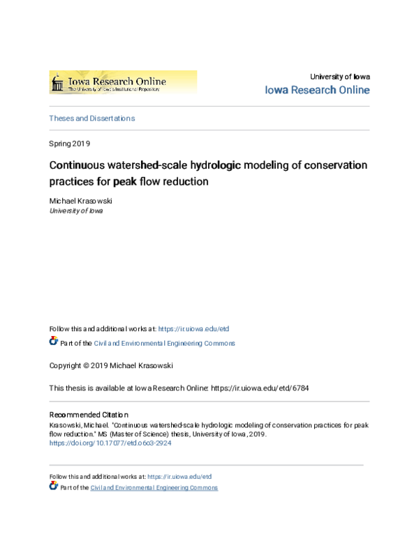 (PDF) Hydrologic Modeling at the Watershed Scale Using NPSM